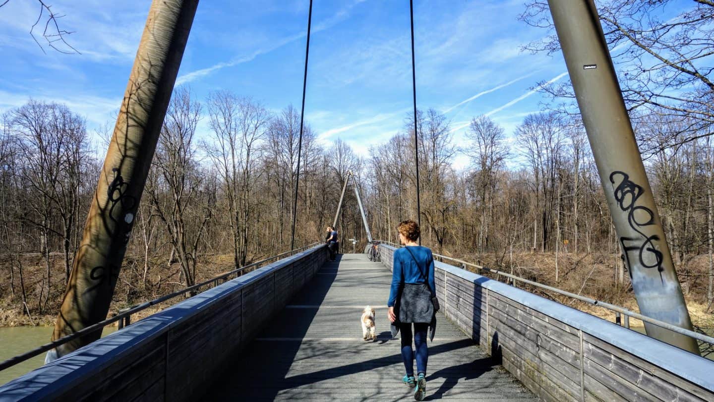 Isar Wanderung zum Poschinger Weiher bei Ismaning