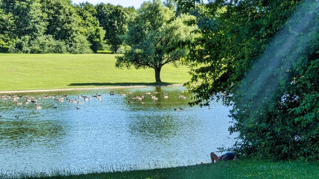 Vom Ostpark München nach Altperlach spazieren